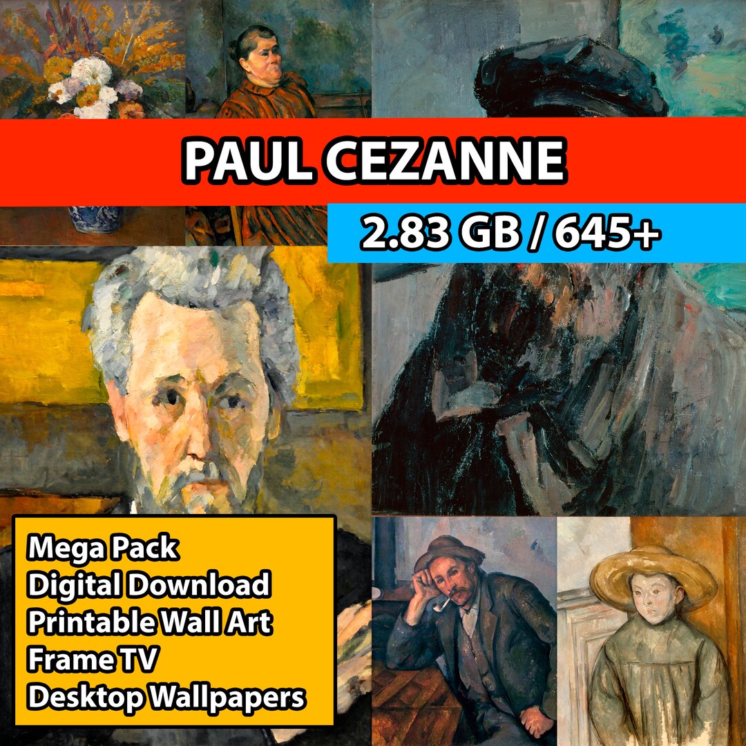 645 Paul Cezanne Famous Painting Collection High-resolution Digital Art ...