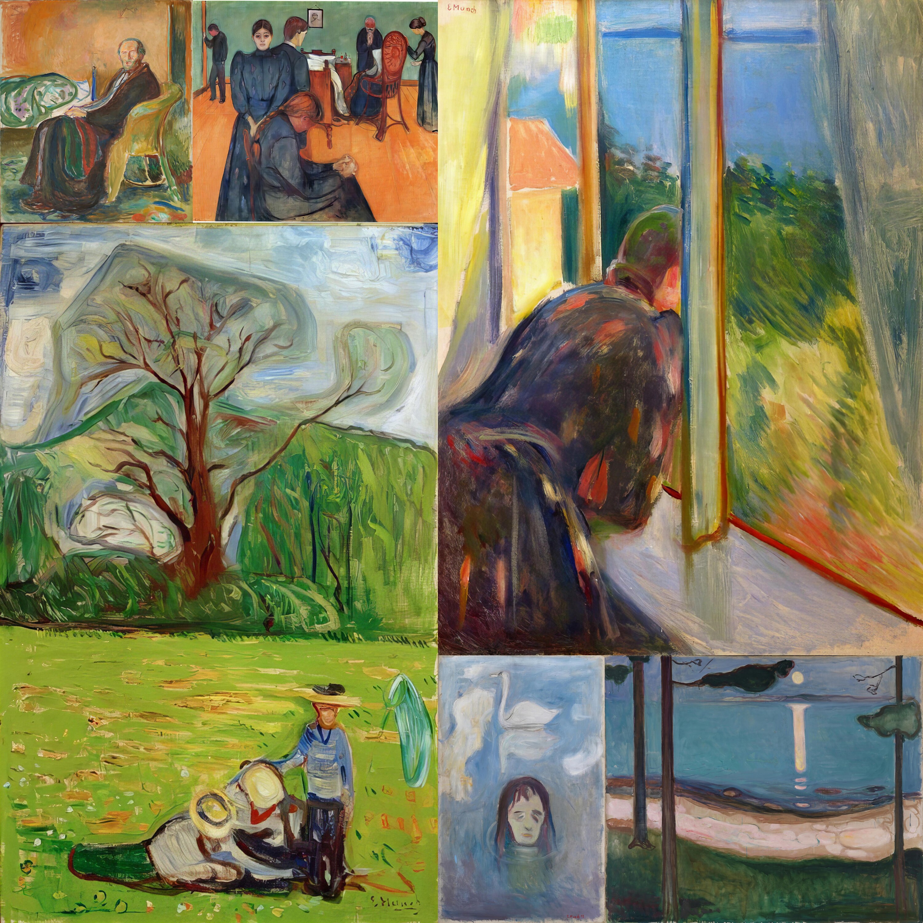 408 Edvard Munch Famous Painting Collection High-resolution Digital Art ...