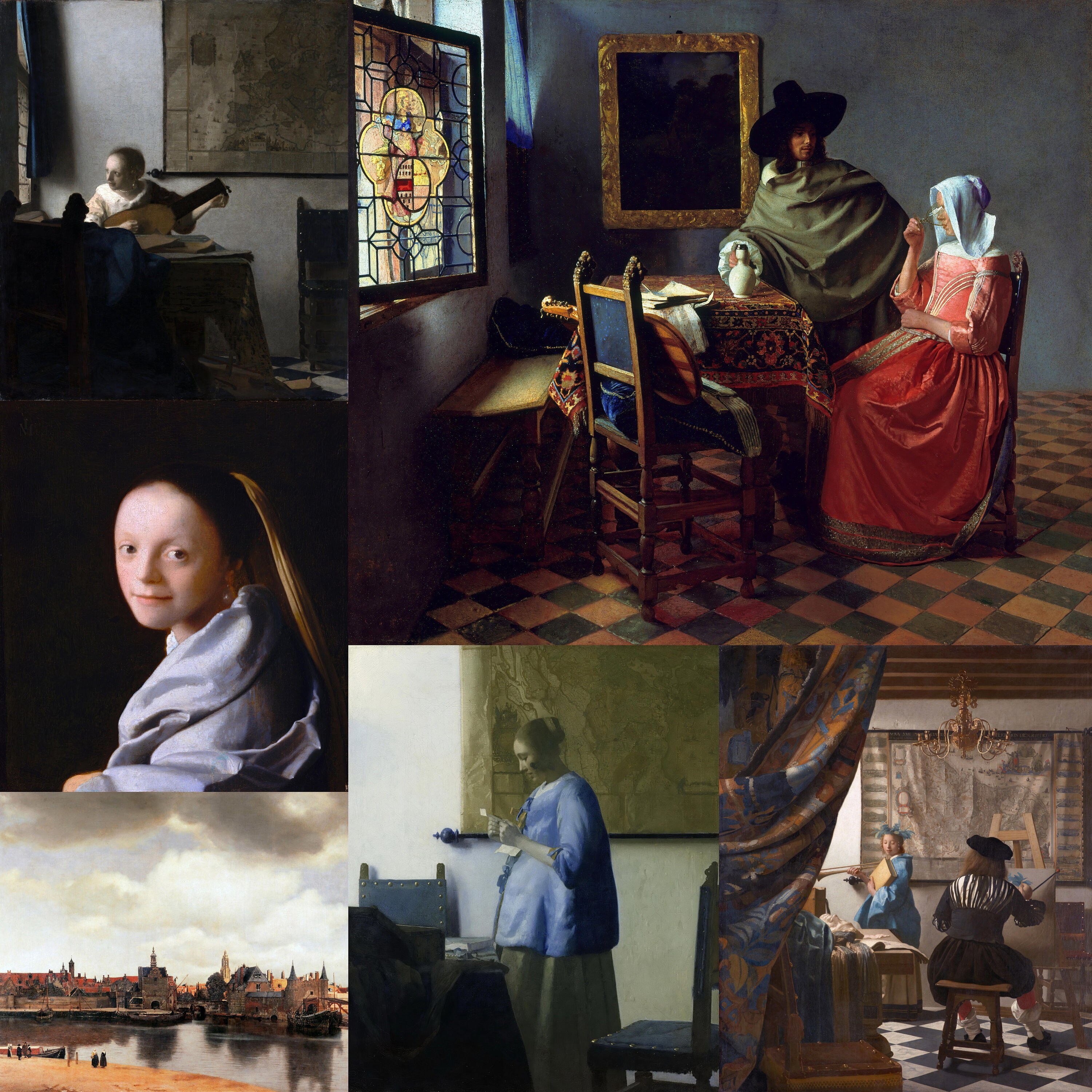 48 Johannes Vermeer Famous Painting Collection High-resolution Digital ...
