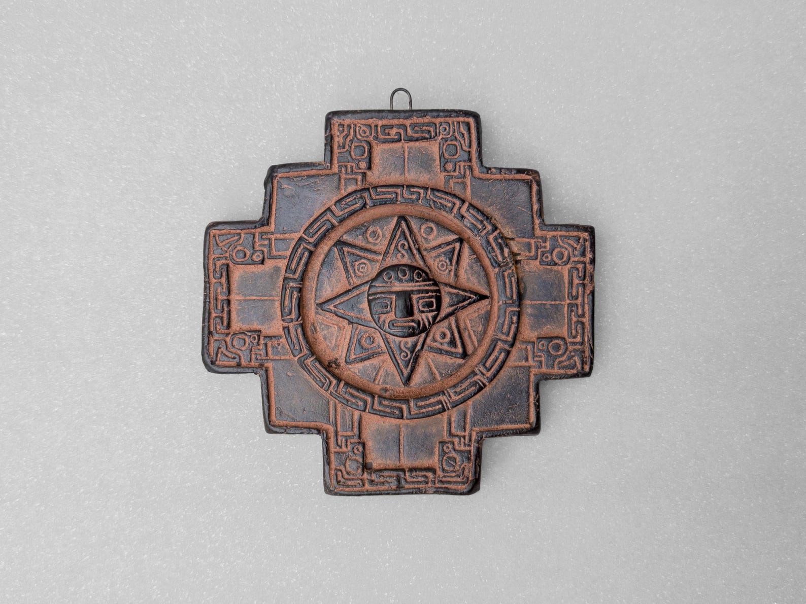 Inti Sun Chakana Handmade Shaman Idol Wall Art, Andean Cross, Peru ...