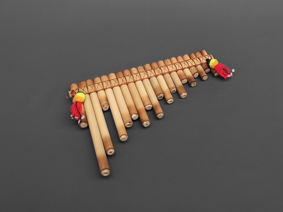 20 Pipe Rondador Pan Flute Authentic Handcrafted Bolivia Peru Inca ...