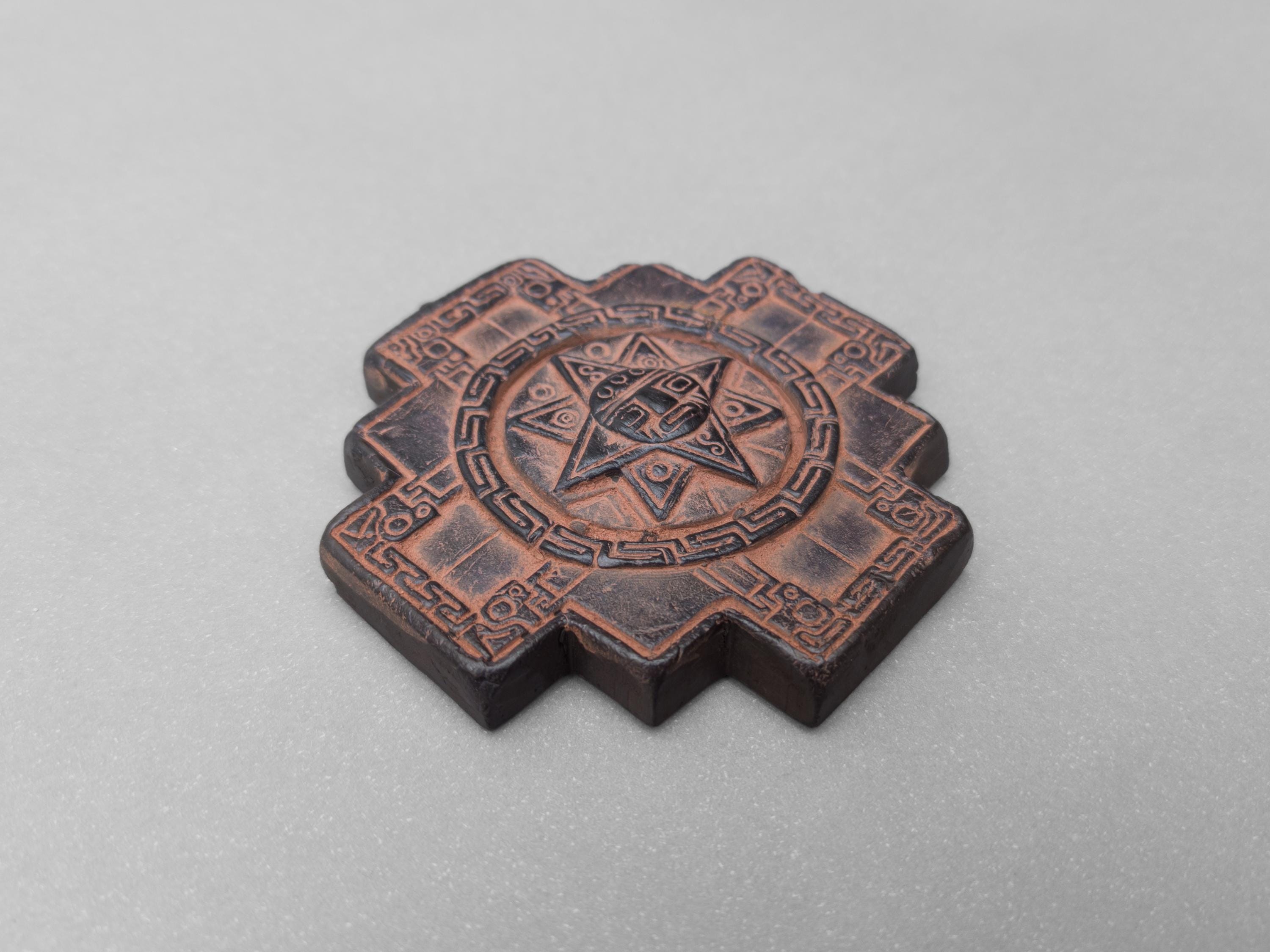 Inti Sun Chakana Handmade Shaman Idol Wall Art, Andean Cross, Peru ...