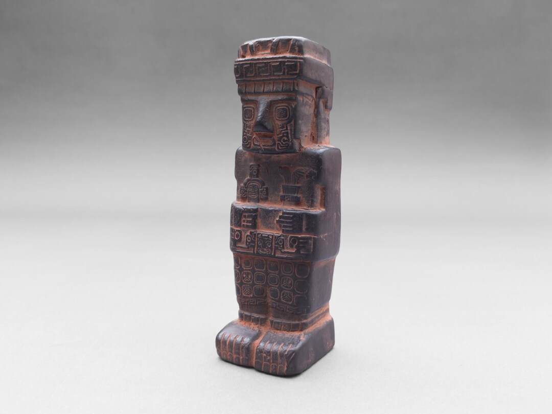 Monolith Handmade Pre-columbian Andean Shaman Idol, Inca Tiwanaku ...