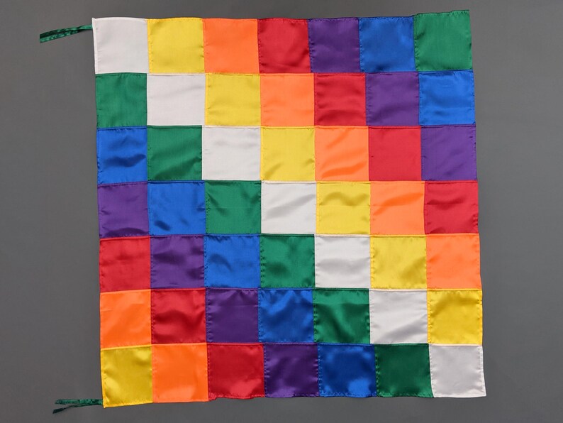 Giant Wiphala Wipala Flag Indigenous Peoples of the Andes 60 X 60 153 X ...