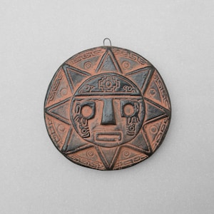 Inti Handmade Shaman Idol Wall Art, Inca Andean Sun God, Pre Columbian ...