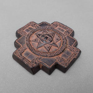 Inti Sun Chakana Handmade Shaman Idol Wall Art, Andean Cross, Peru ...