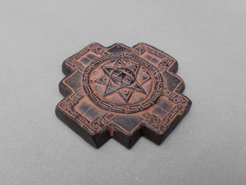Inti Sun Chakana Handmade Shaman Idol Wall Art, Andean Cross, Peru ...