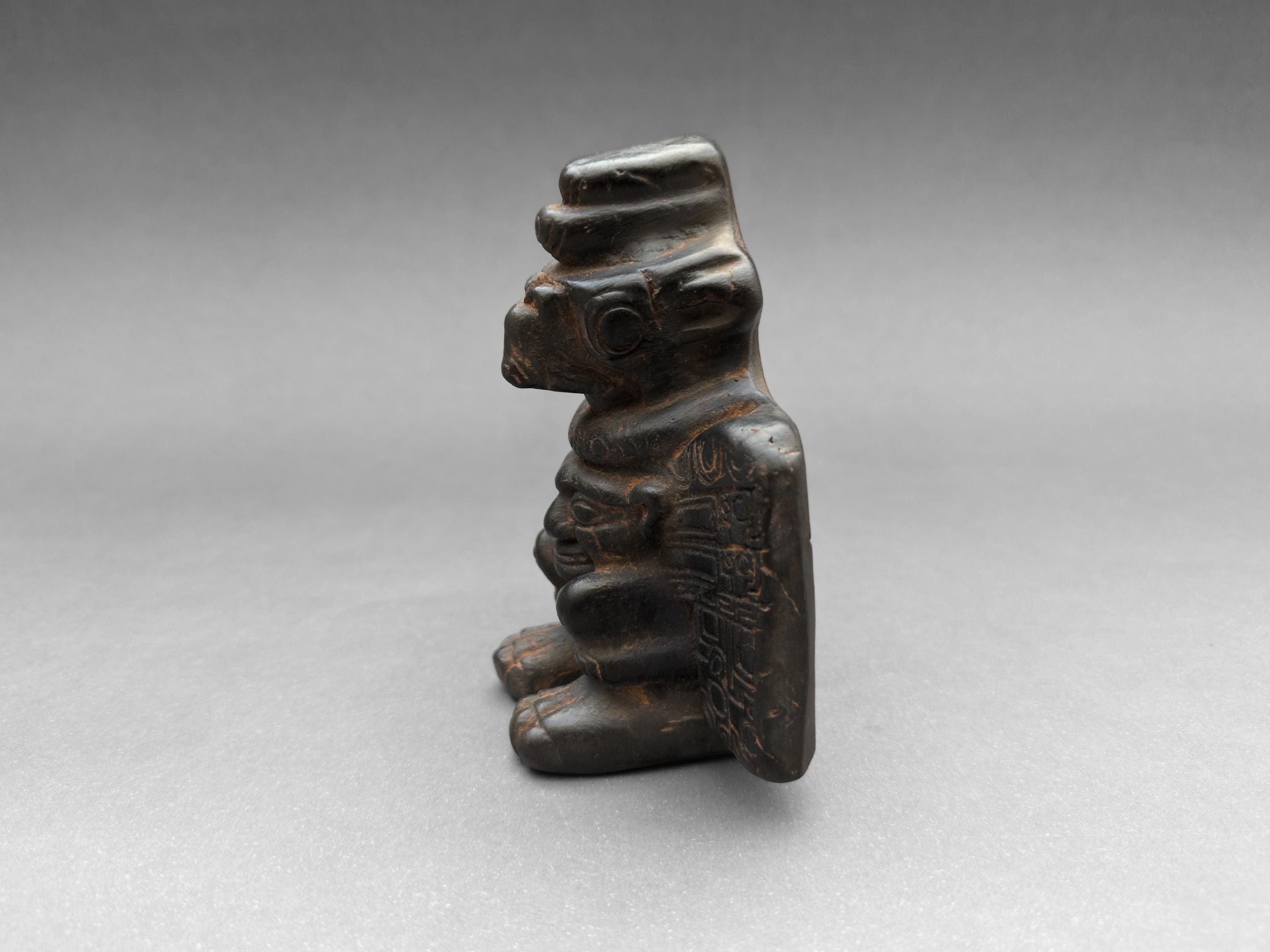 Handmade Pre-columbian Andean Shaman Condor Idol, Inca Tribal Pottery ...