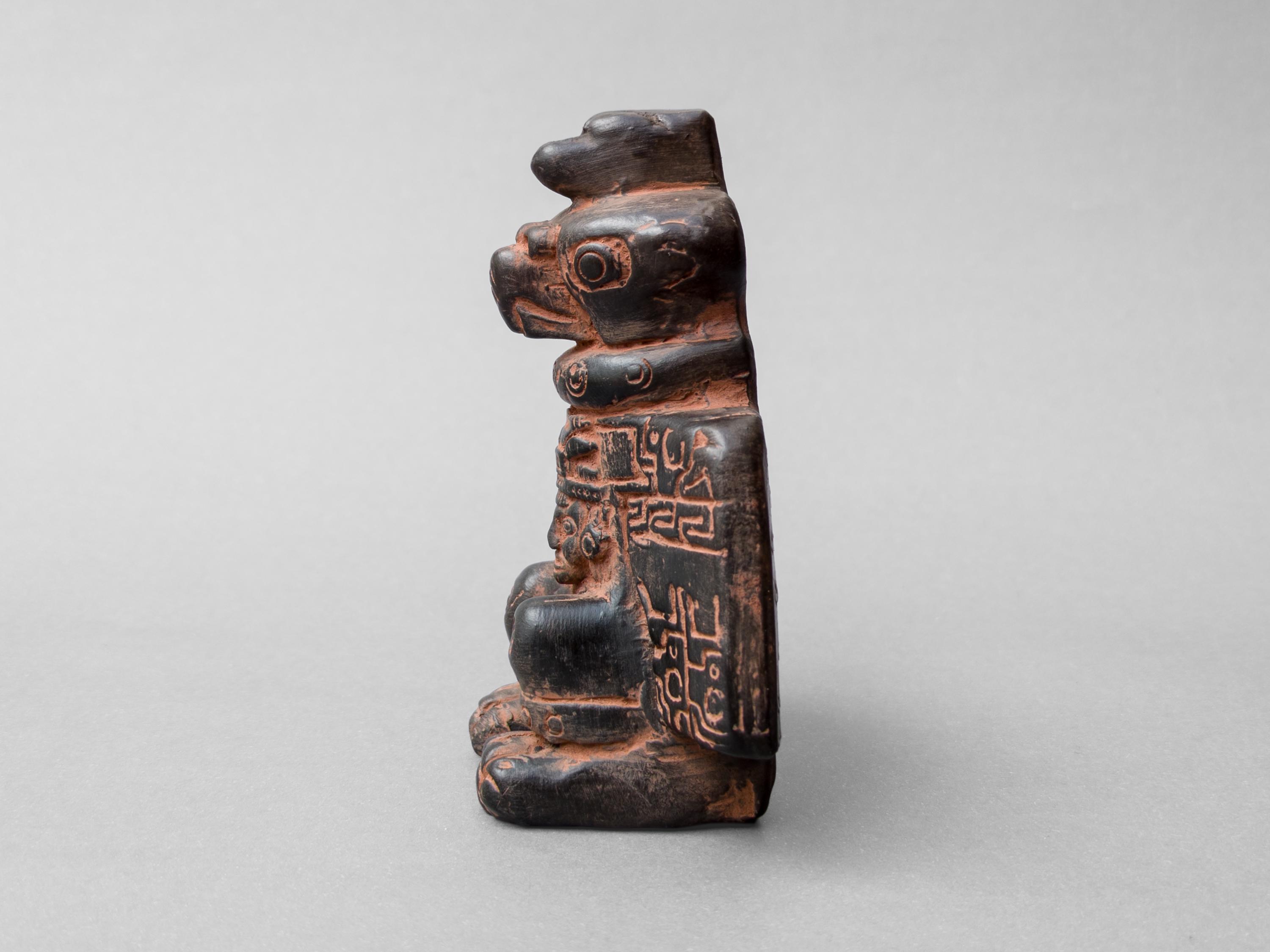 Handmade Pre-columbian Andean Shaman Condor Statue, Inca Tribal Pottery ...