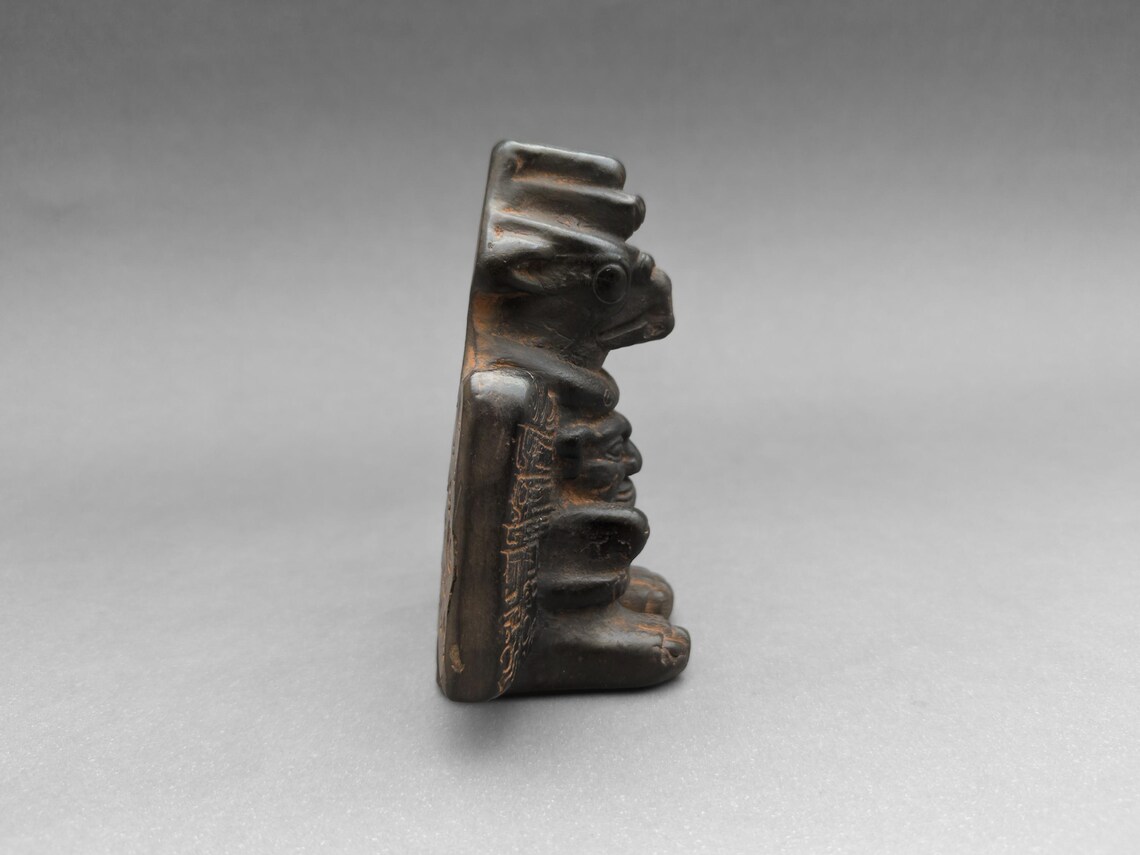 Handmade Pre-columbian Andean Shaman Condor Idol, Inca Tribal Pottery ...