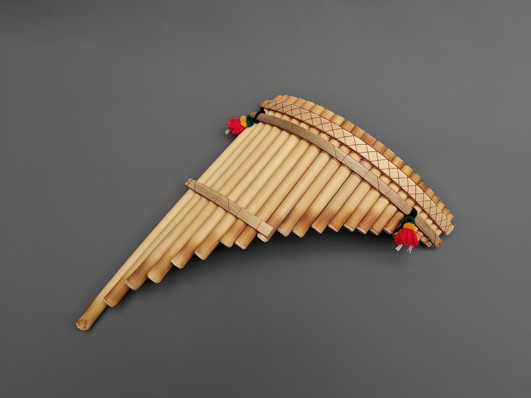 22 Pipe Handcrafted Pan Flute Zampoña, Authentic Traditional Andean ...