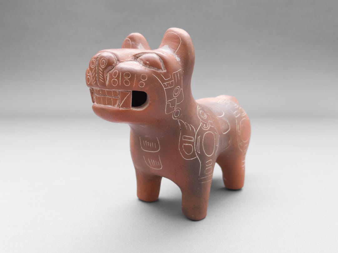 Handmade Pre Columbian Shaman Puma Idol, Pre Inca Andean Tribal Art ...