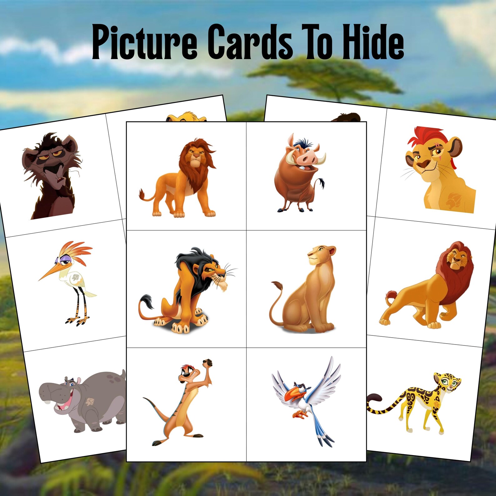 Lion King Scavenger Hunt, Printable Lion King Treasure Hunt, Mufasa ...