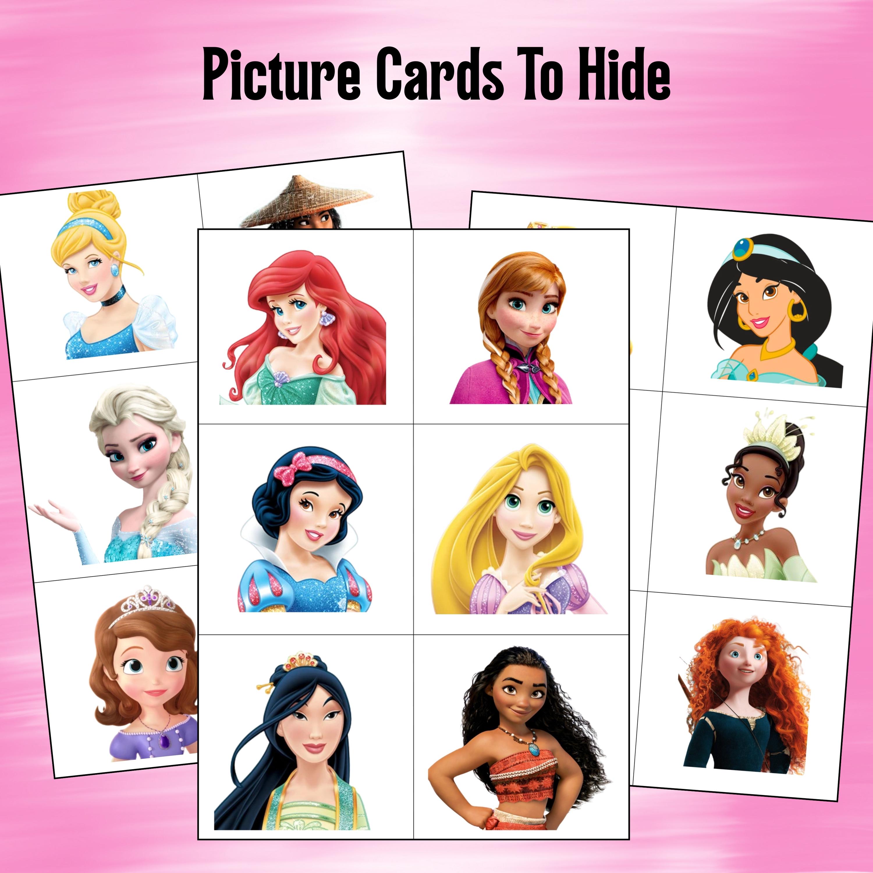 Princess Scavenger Hunt, Disney Princesses Hunt, Princess Birthday ...