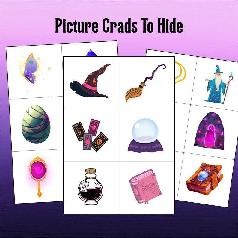 Wizard Scavenger Hunt, Printable Wizard Party Games, Magical Wizard ...