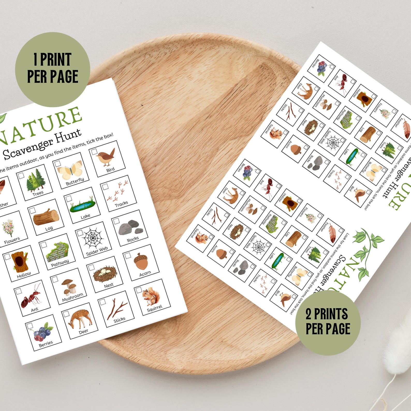 Nature Scavenger Hunt, Outdoor Nature Scavenger Hunt, Nature Hunt ...