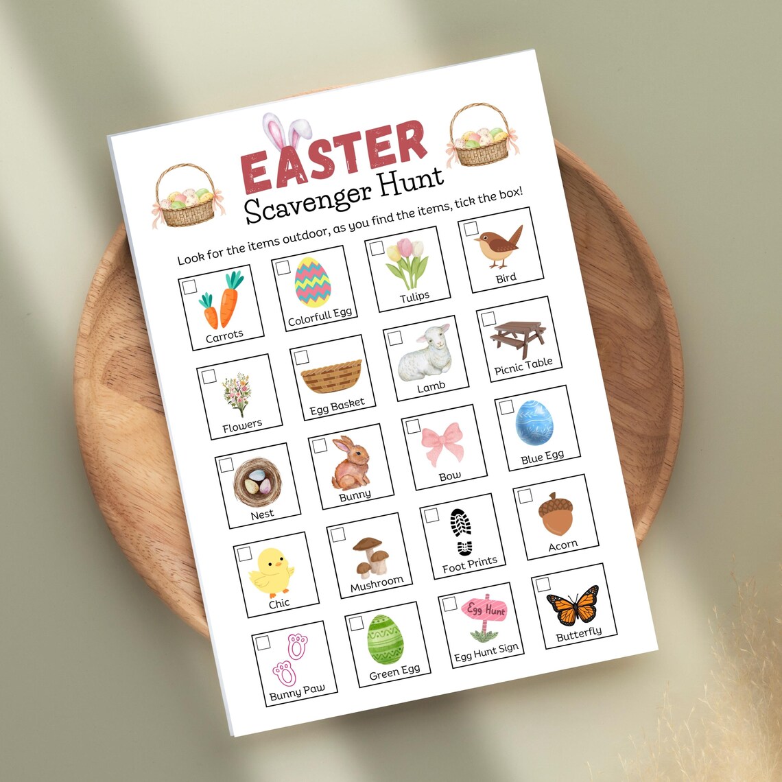 Easter Scavenger Hunt, Easter Treasure Hunt, Easter Games for Kids ...