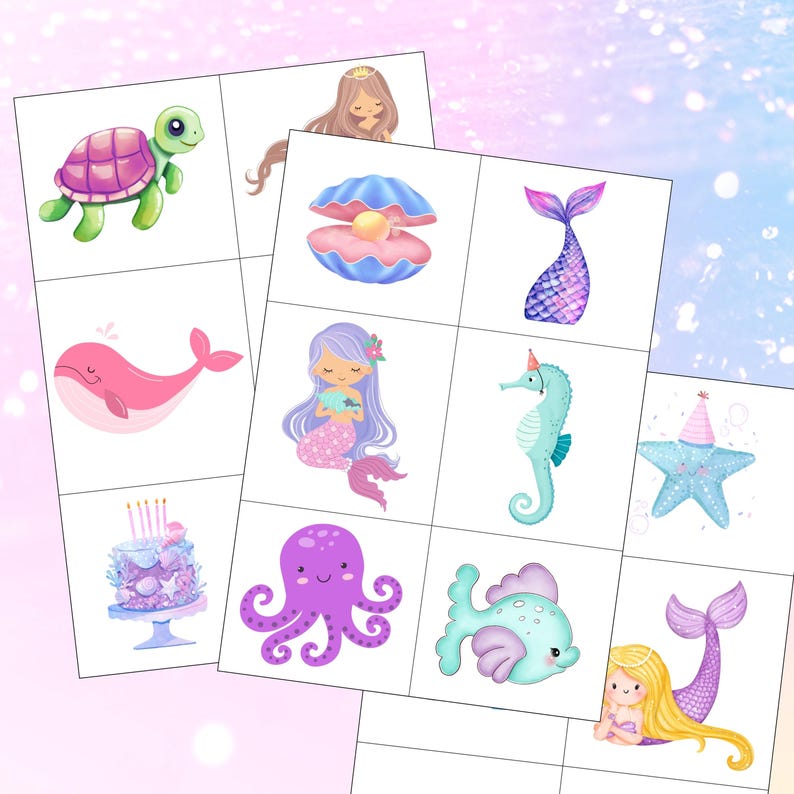 Mermaid Scavenger Hunt, Printable Mermaid Treasure Hunt, Mermaid Games ...