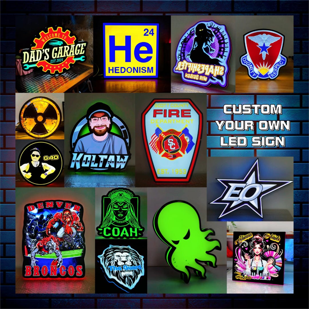 Custom Sign Custom Made Lightbox Wall Decor, Led Lightbox Custom ...