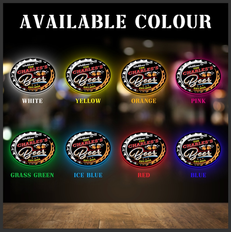 Custom Made Lightbox Round Light Box Store Sign Business Sign Bar Sign ...