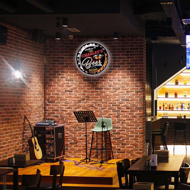 Custom Made Lightbox Round Light Box Store Sign Business Sign Bar Sign ...