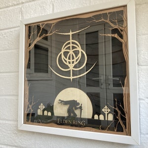 Elden Ring Erdtree Framed 3D Artwork Wall Decoration 30x30cm - Etsy