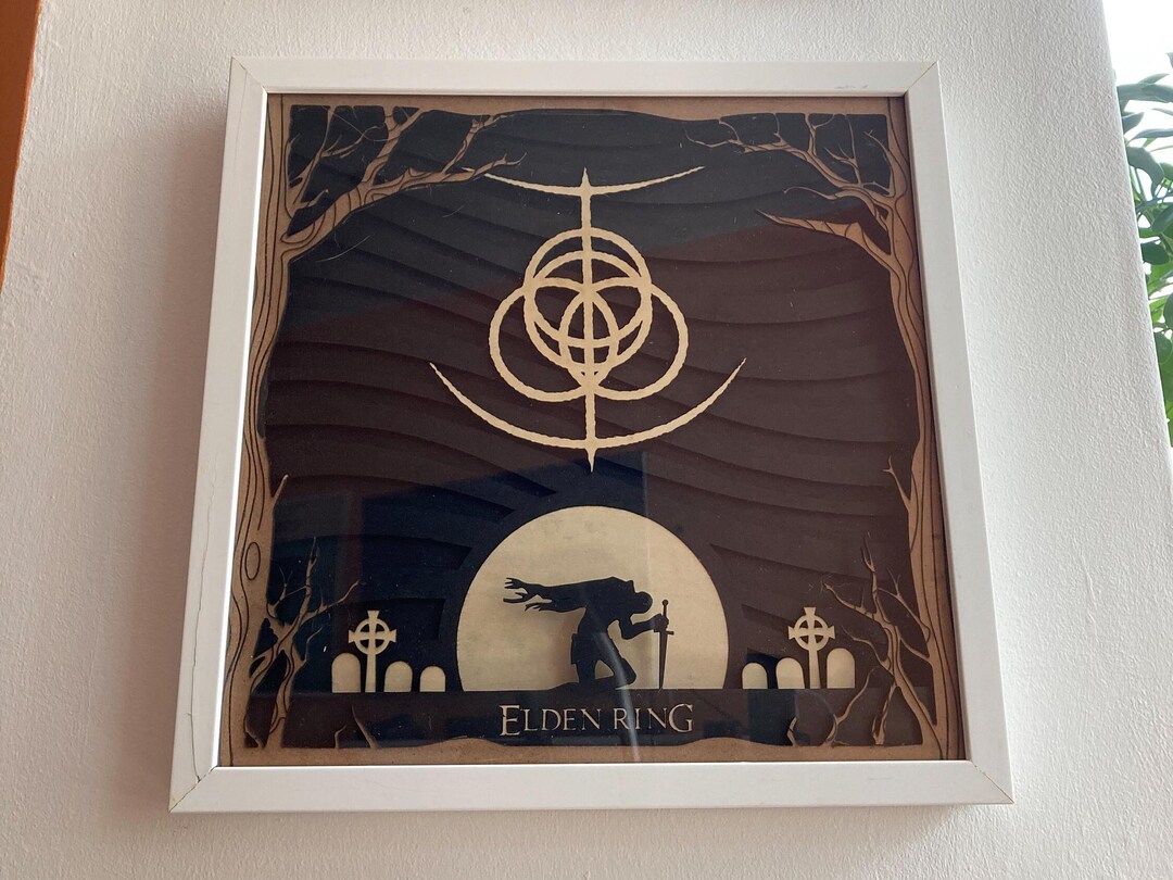 Elden Ring Erdtree Framed 3D Artwork Wall Decoration 30x30cm - Etsy