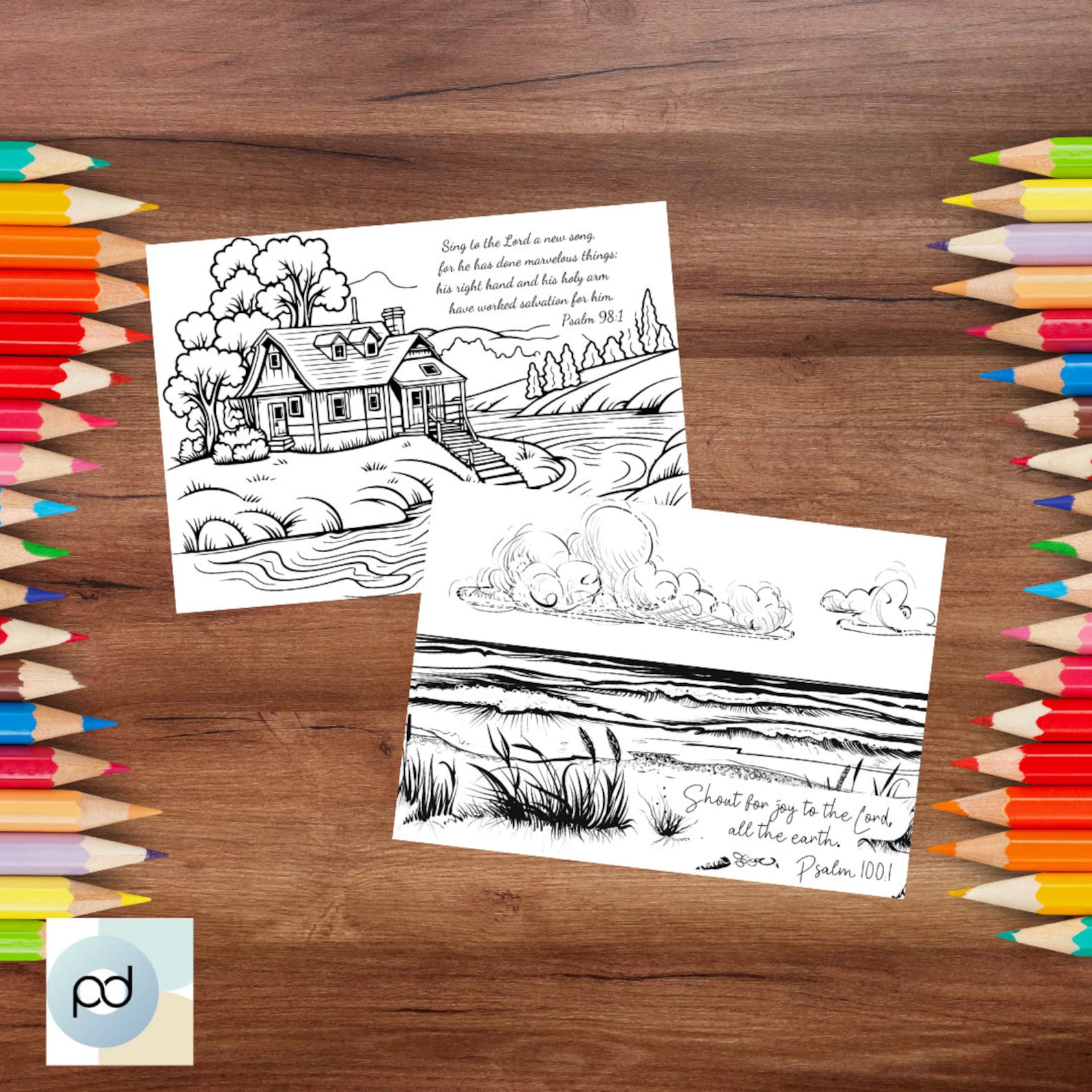 10 Printable Scripture Coloring Pages, Faith Based Coloring, Bible ...