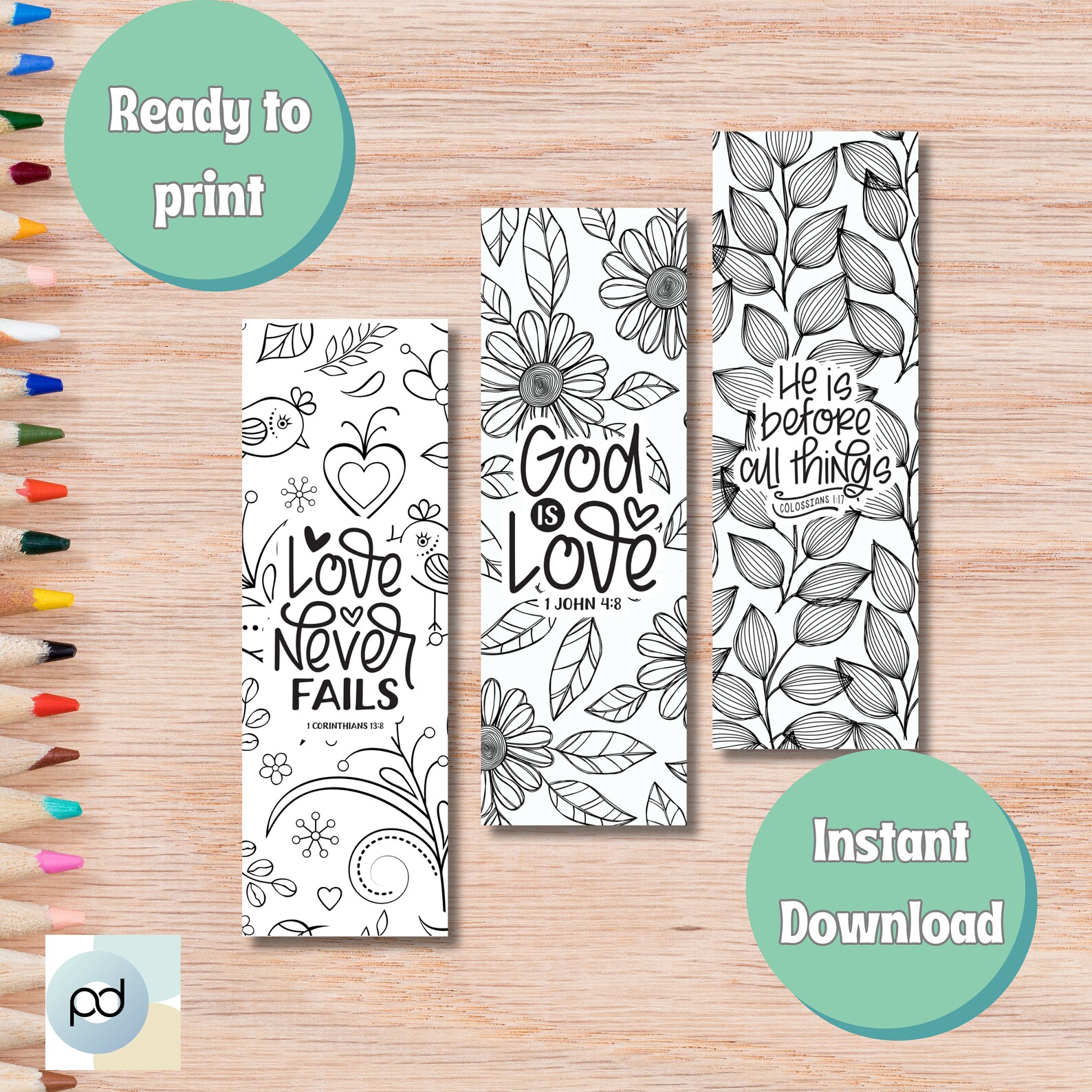 Printable Bible Verse Bookmarks to Color | Scripture Coloring Bookmark ...
