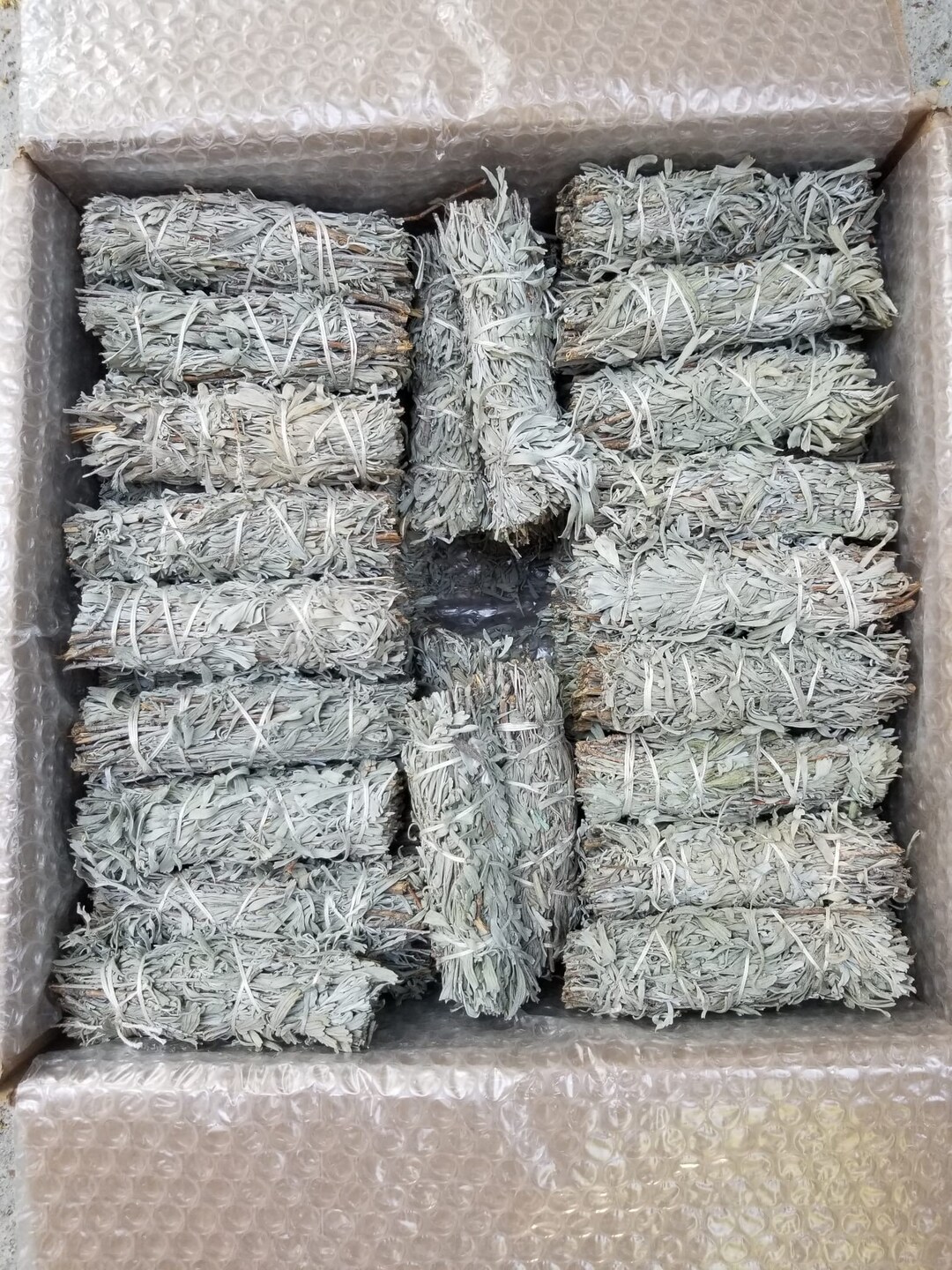 50 Pack Blue Sage Wholesale 4" Blue Sage Smudge Sticks, 50 Bulk Sage, California Blue Sage, Free ...