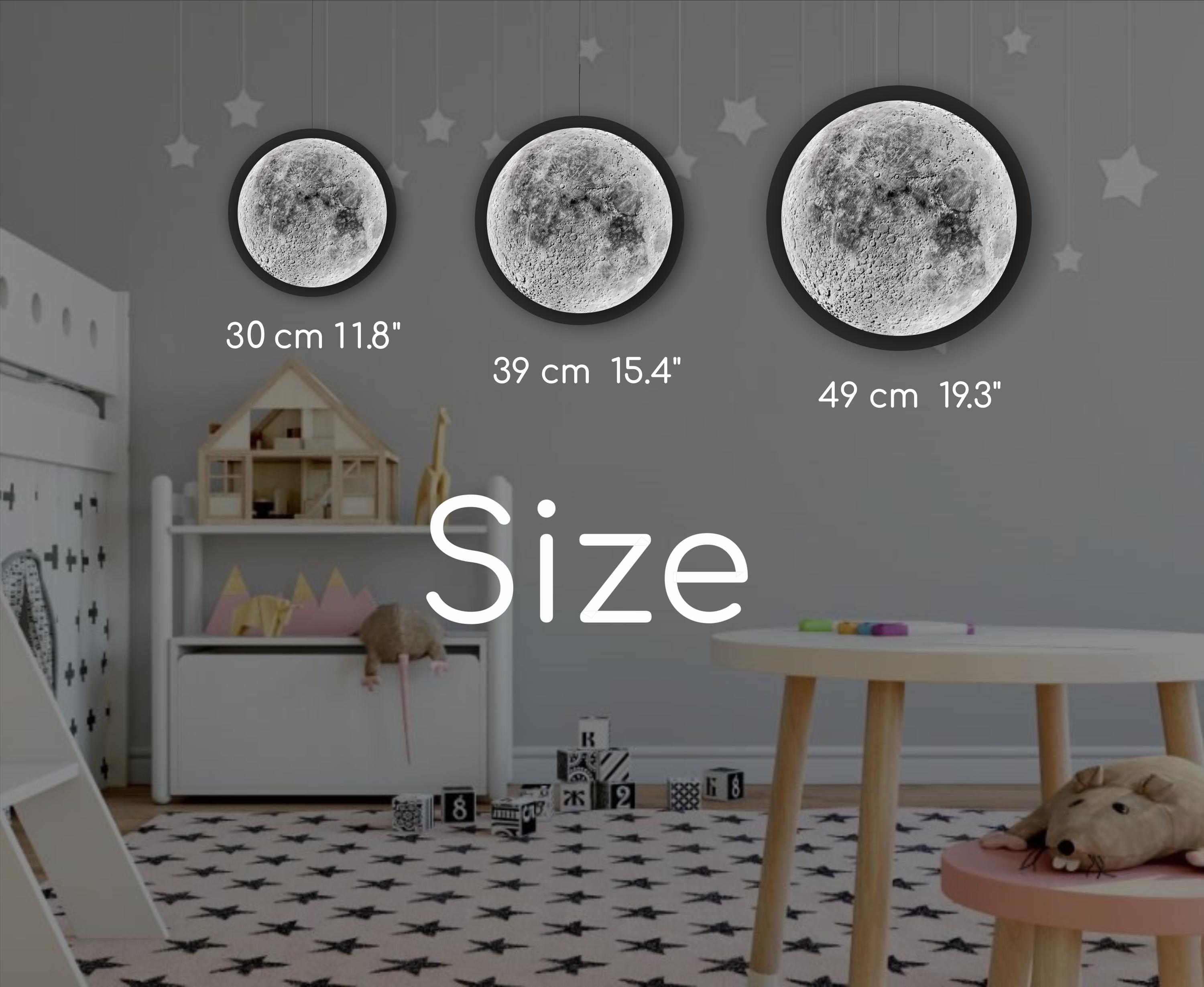 Moon Light Night Light Nursery Moon Light Modern LED Light Dimmable LED ...