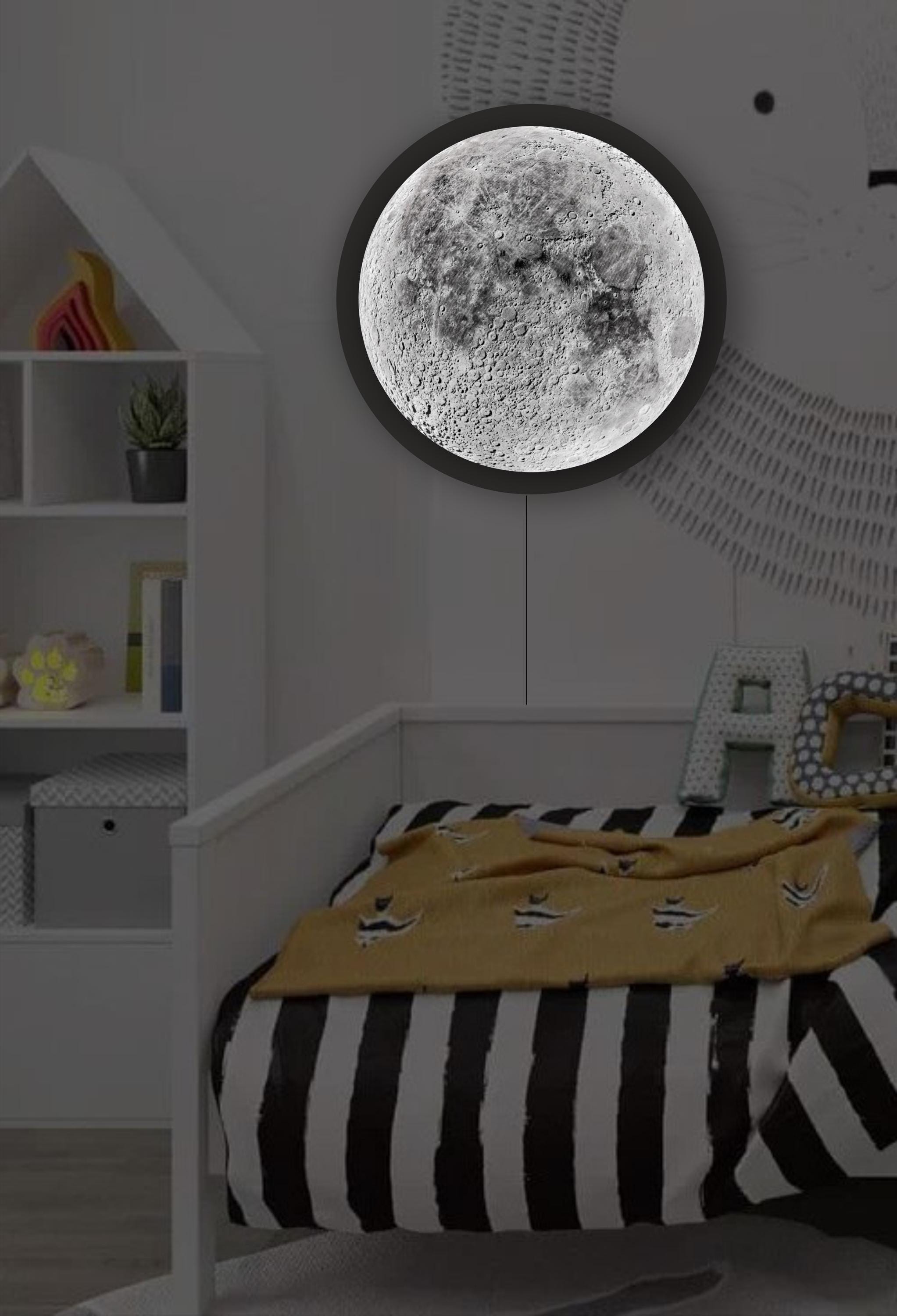 Moon Light Night Light Nursery Moon Light Modern LED Light Dimmable LED ...