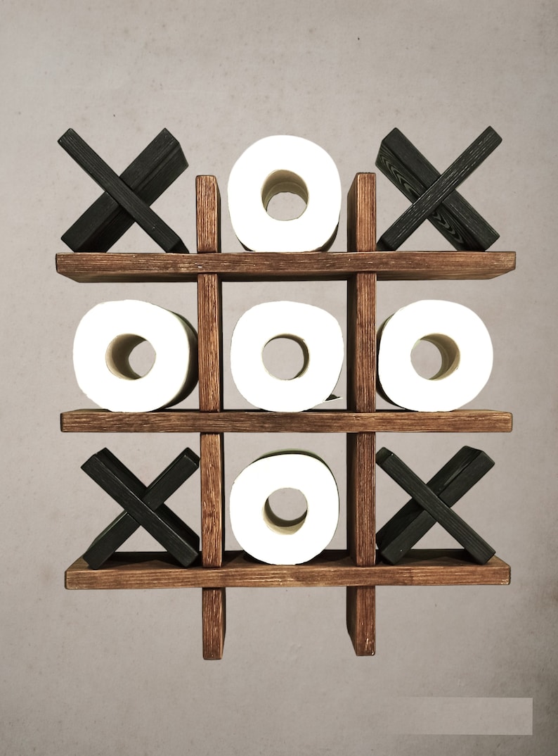 Toilet Paper Holder, Bathroom Wood Floating Storage Shelf for Tissue ...