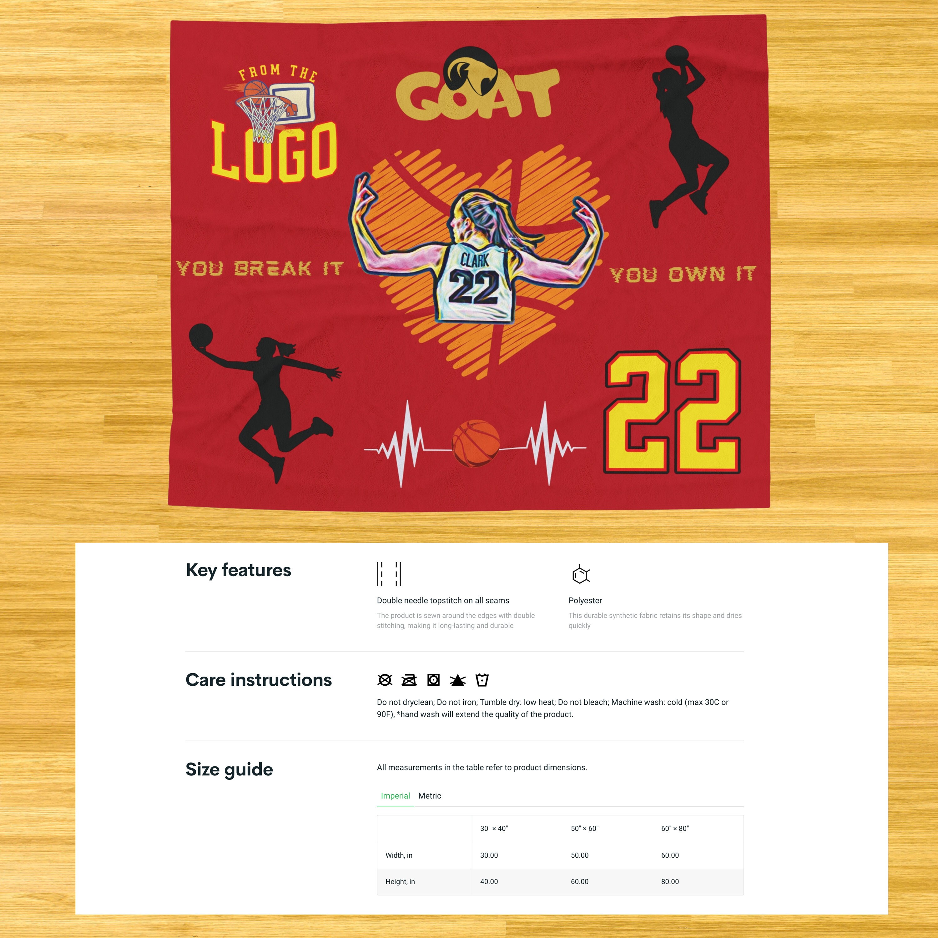 Caitlin Clark Blanket Caitlin Clark Merch Caitlin Clark Indiana Fever ...