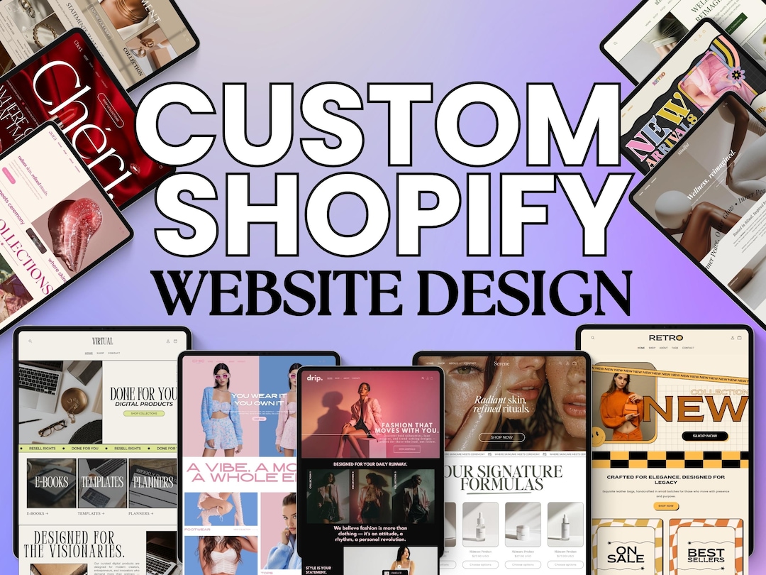 Shopify Custom Website Design, Custom Shopify Store, Custom Shopify ...