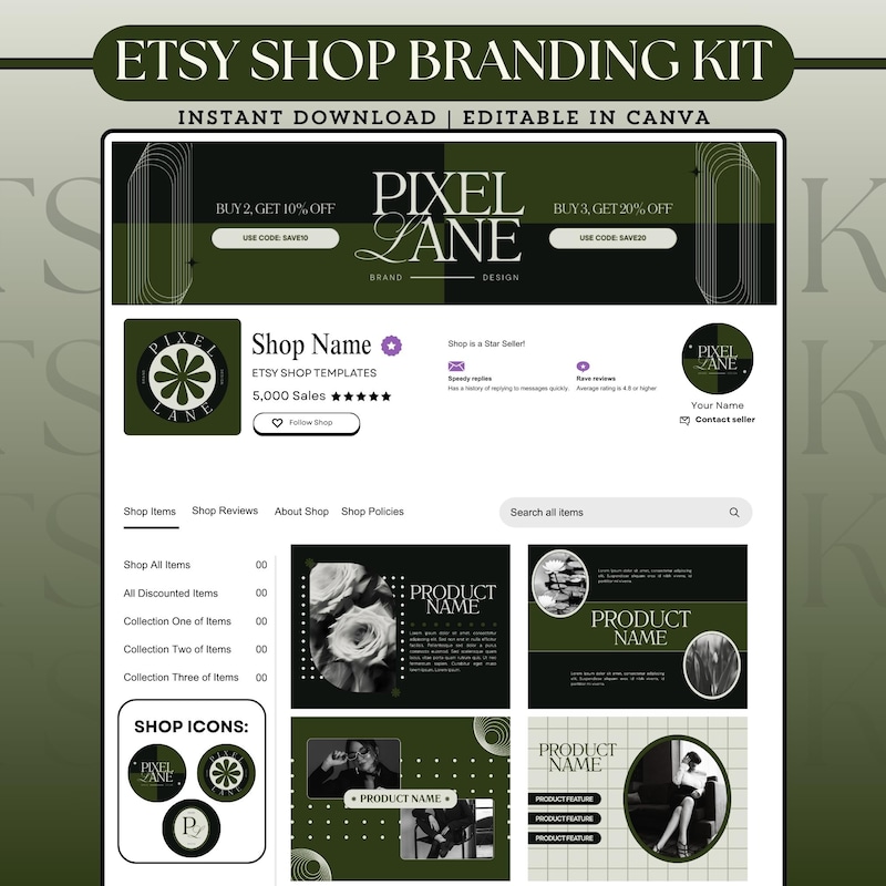 TemplatesCove - Etsy