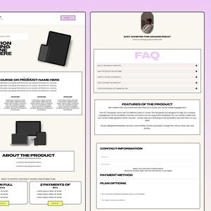 Systemeio Landing Page Website Template Systeme.io Sales Funnel for ...