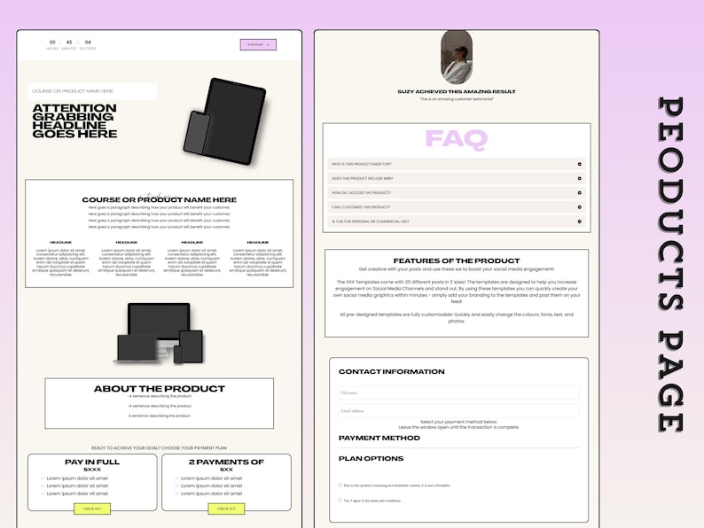 Systemeio Landing Page Website Template Systeme.io Sales Funnel for ...