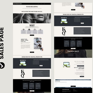 Systemeio Landing Page Website Template Systeme.io Sales Funnel for ...