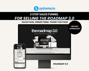 Sales Landing Page Website Template Systeme.io Sales Funnel for Digital ...