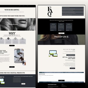 Systemeio Landing Page Website Template Systeme.io Sales Funnel for ...