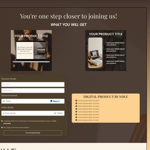 Systemeio Landing Page Website Template Systeme.io Sales Funnel for ...