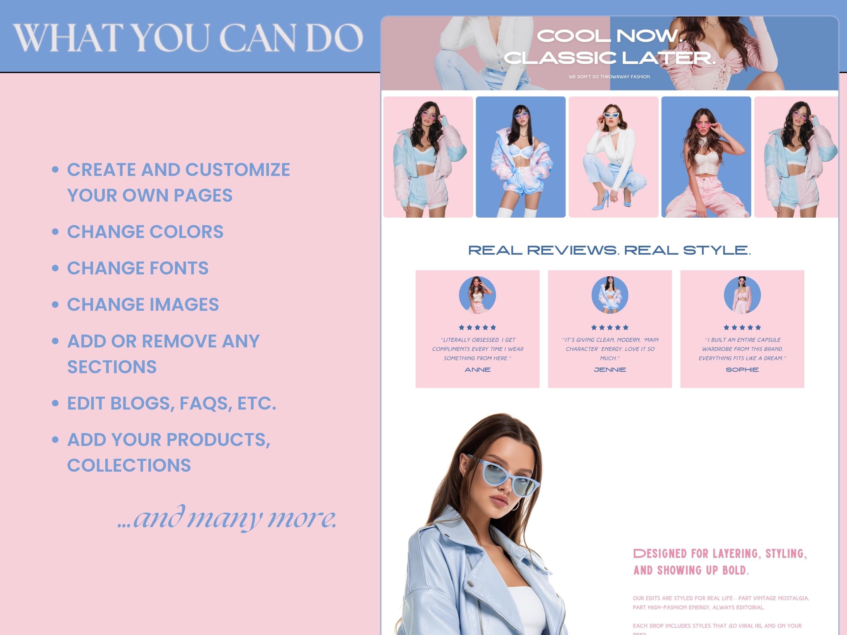 Shopify Theme for Trendy Clothing Website Template Luxury Shopify ...