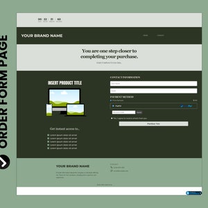 Systemeio Landing Page Website Template Systeme.io Sales Funnel for ...