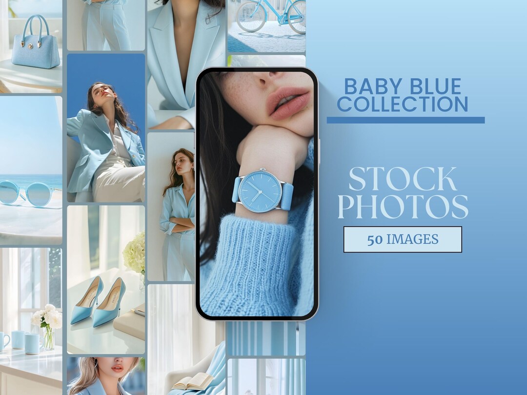 Baby Blue Stock Photos Social Media Instagram Summer Beach Stock Photos ...