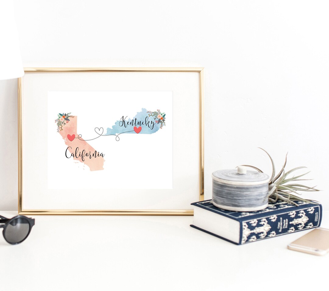 California Kentucky Wall Art / California Kentucky Print / Hostess ...