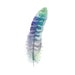 Set of 3 Feather Prints / Colorful Feather Print / Feather Wall Art ...