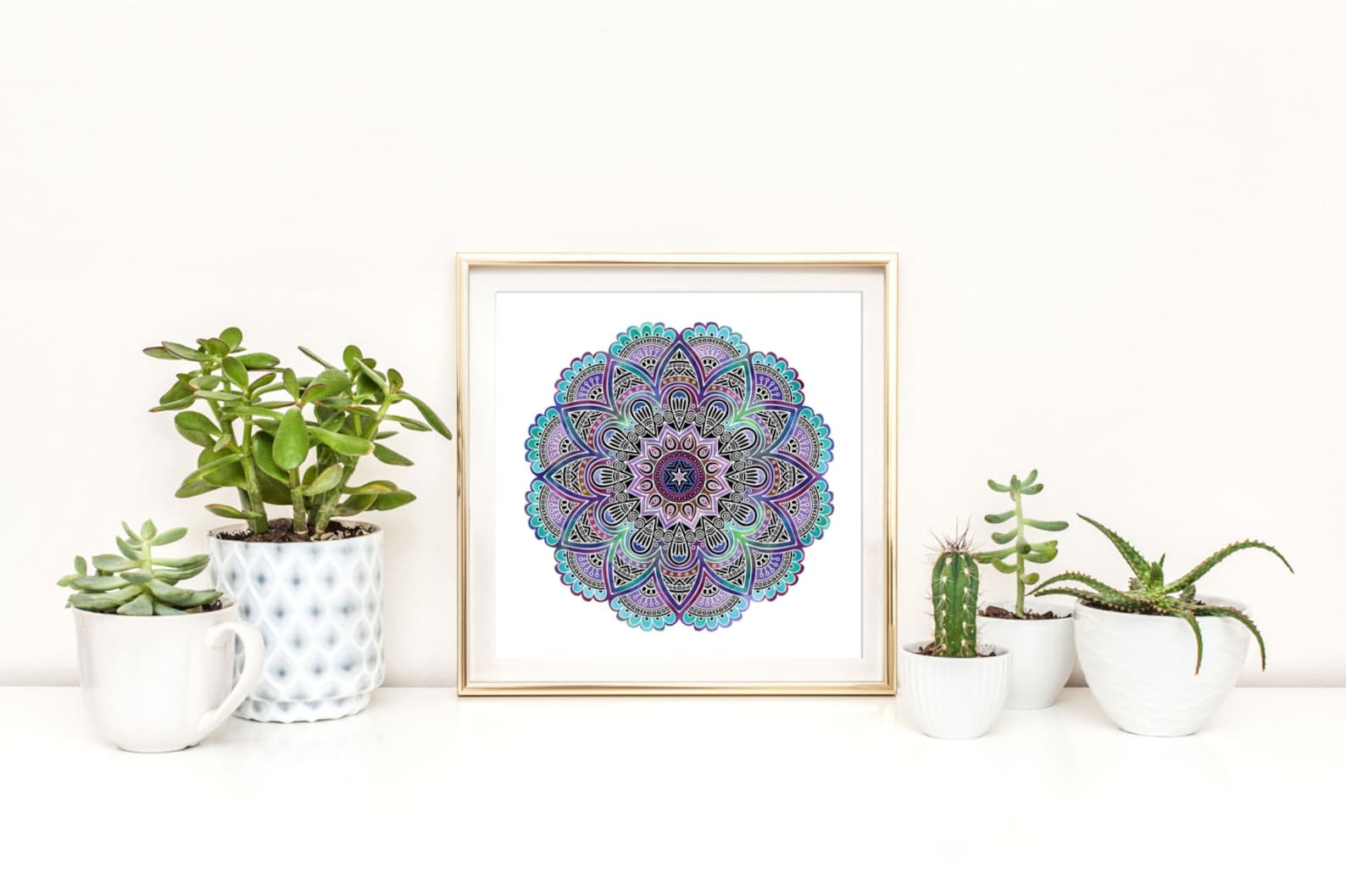 Mandala Print / Mandala Art / Gallery Wall Prints / Yoga Print - Etsy