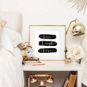 Live Laugh Love Print / Watercolor Print / Inspirational Print ...