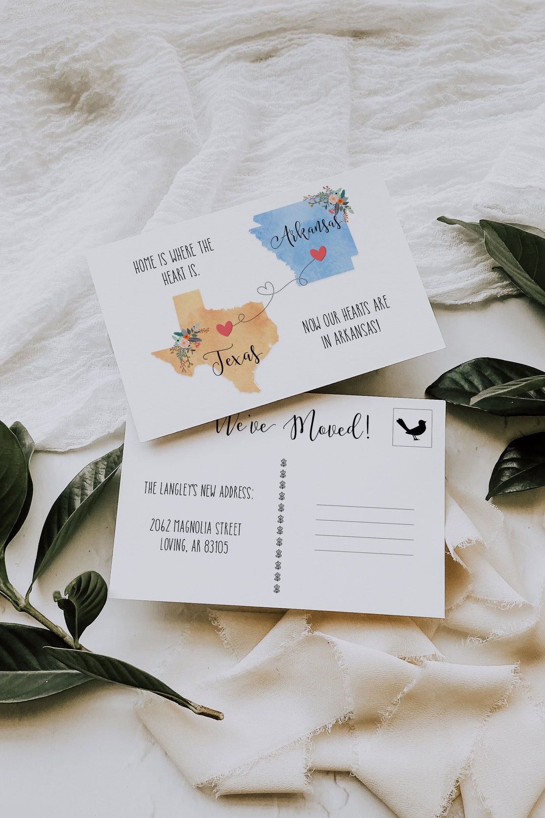 New Address Cards / Moving Announcement Postcards / Moving Postcard ...